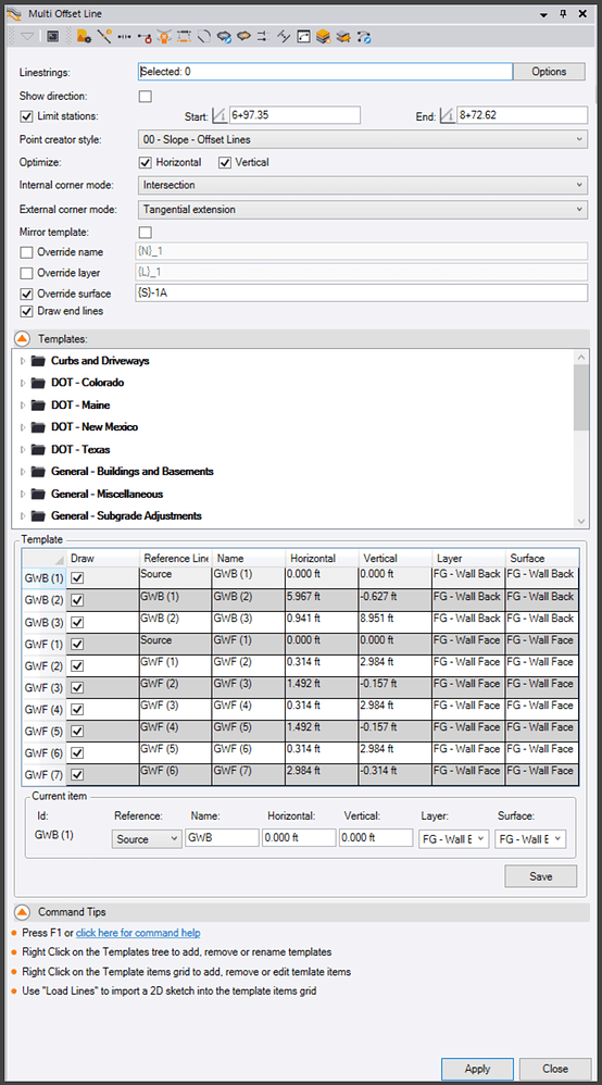 Multi-Offset Line Command - RPS Modeling Toolbox - MyRockpile Community